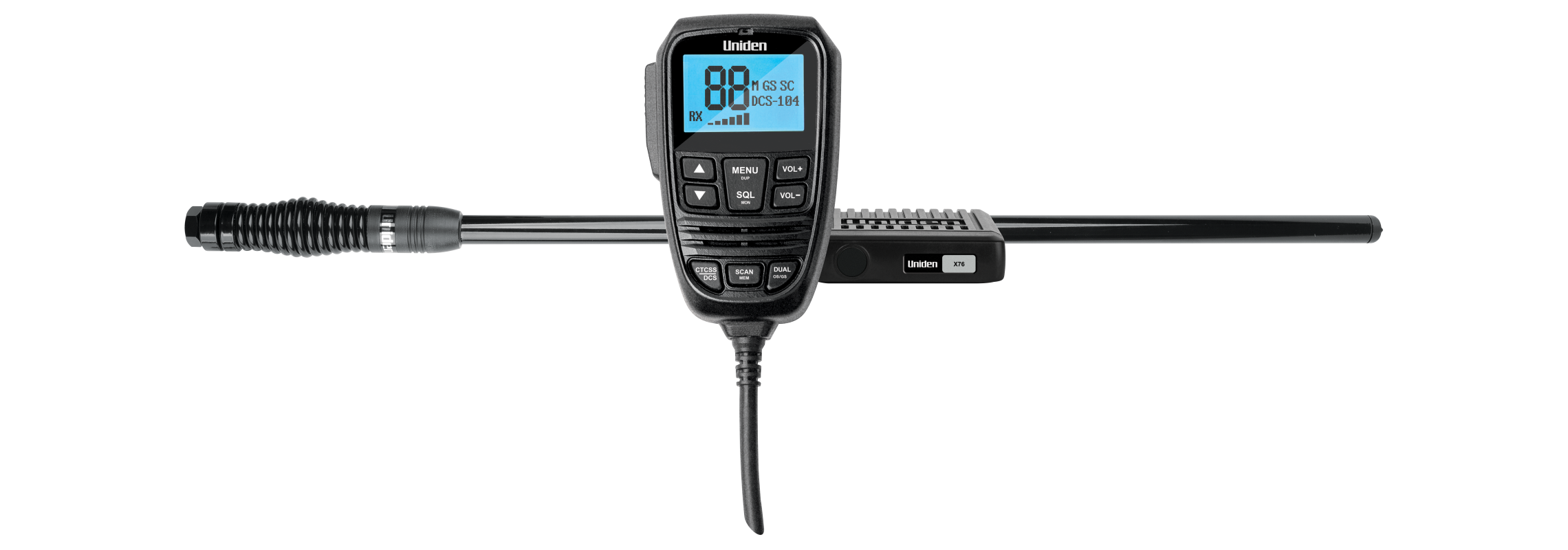 Uniden releases X76 Mini Compact UHF CB Mobile with Remote Speaker MIC ...