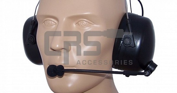 Heavy Duty Dual Earmuff Noise Cancelling Headset ( Over-head model ) to ...