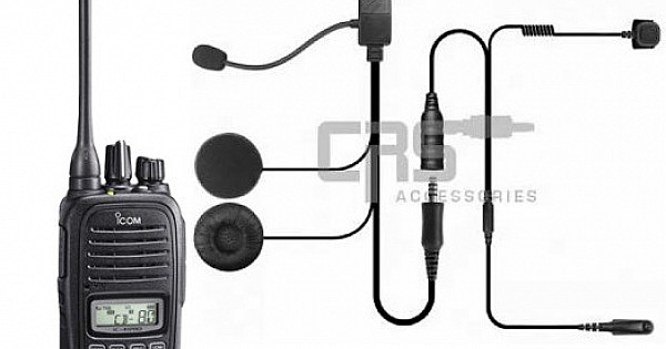 Icom IC-41PRO with CRS Motorcycle Helmet Kit