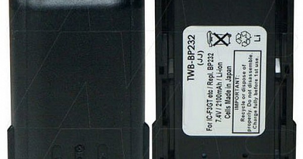 Icom BP232 IC-41S/W Aftermarket Replacement Battery