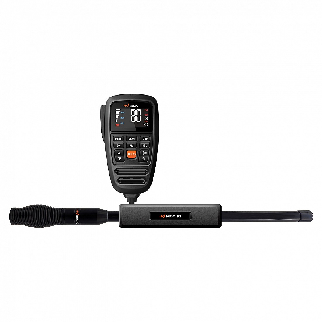 MGX R1 80 Channel IP67 12/24V UHF CB Explorer Pack