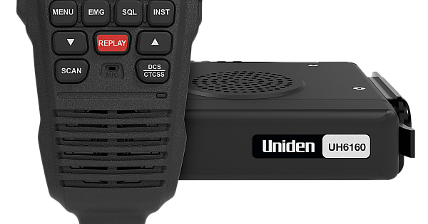 Uniden UH6160 Mini UHF CB with Remote speaker Mic